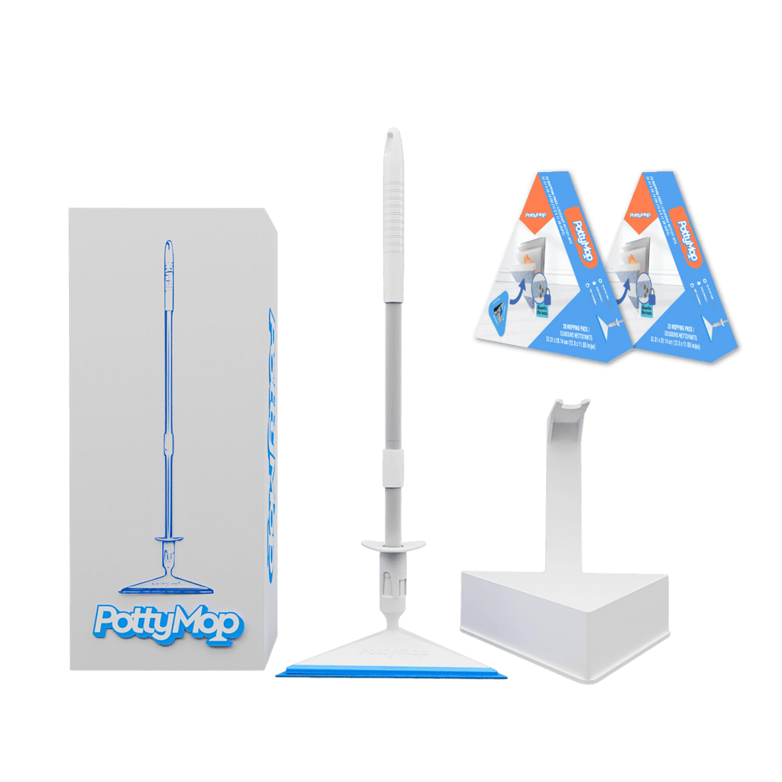 Pottymop Mini Bathroom Mop & Holder System